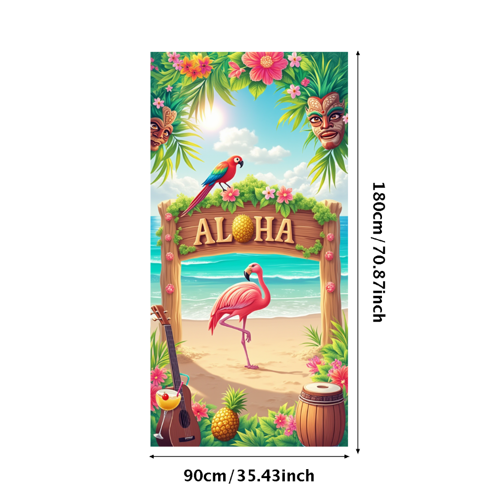 Decorative Design Aloha Beach Party Backdrop Tropical Theme Photography ...