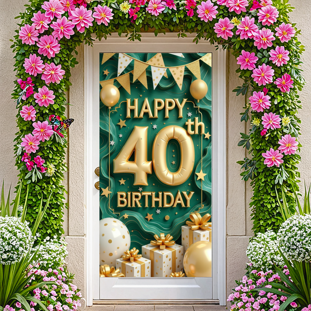 Decorative Design Banner Balloon Birthday Party Banner for Birthday ...