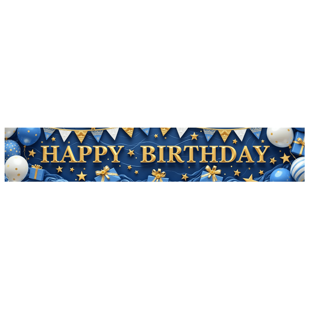 Decorative Design Banner Colorful Theme Birthday Party Banner for ...