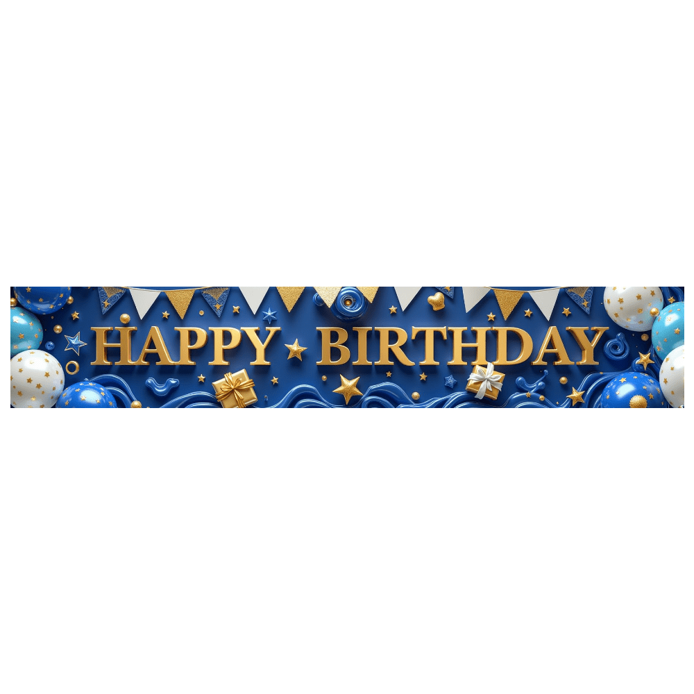 Decorative Design Banner Colorful Theme Birthday Party Banner for ...
