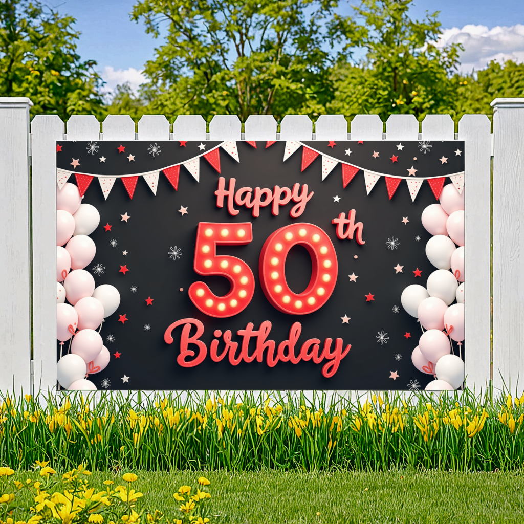 Decorative Design Banner Colorful Theme Party Decoration Celebration ...