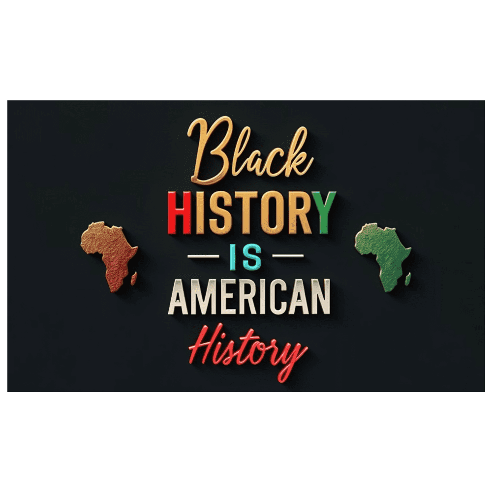 Decorative Design Black History Banner Historical Celebration American ...