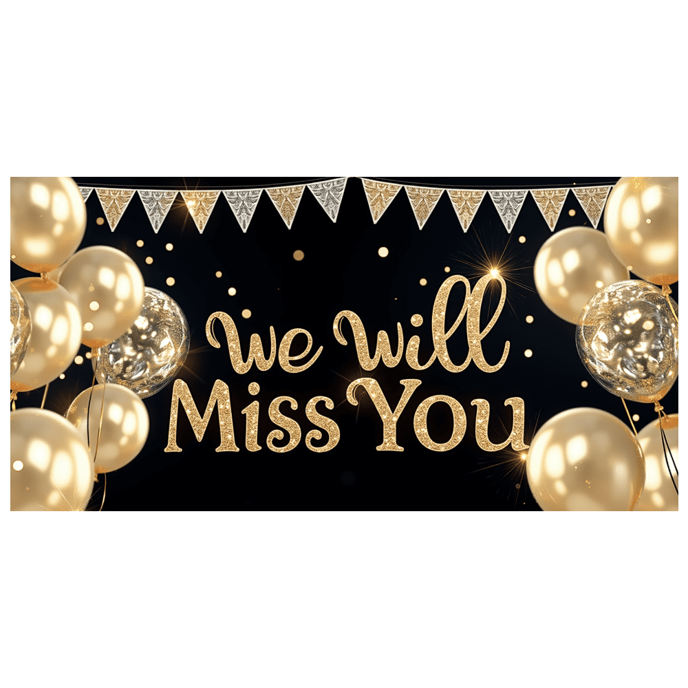 Decorative Design Farewell Banner Balloon Decoration Goodbye Party ...