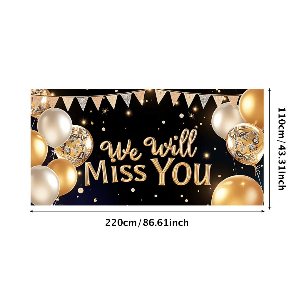 Decorative Design Farewell Banner Balloon Decoration Goodbye Party ...