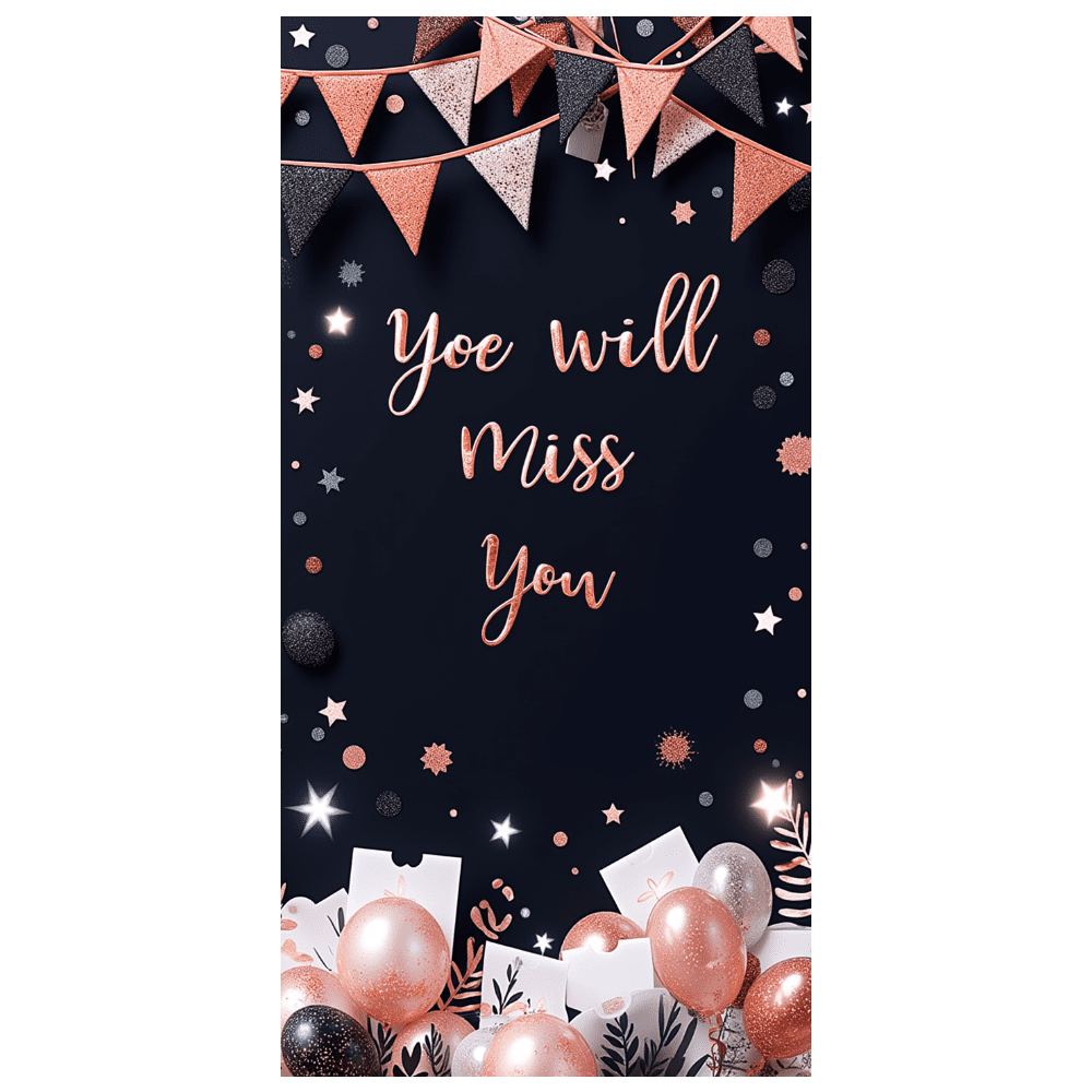 Decorative Design Farewell Party Banner Stars Design Goodbye Banner ...