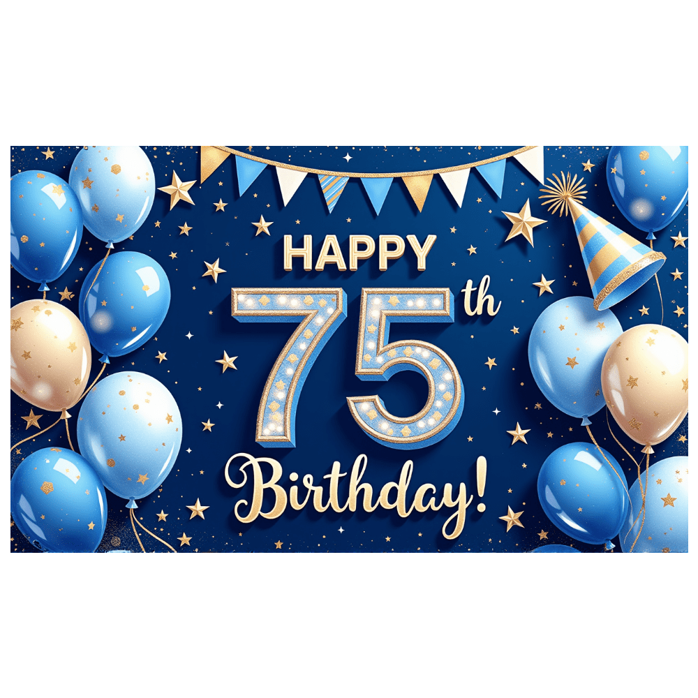 Decorative Design Happy Birthday Banner Balloon Decoration Celebration ...