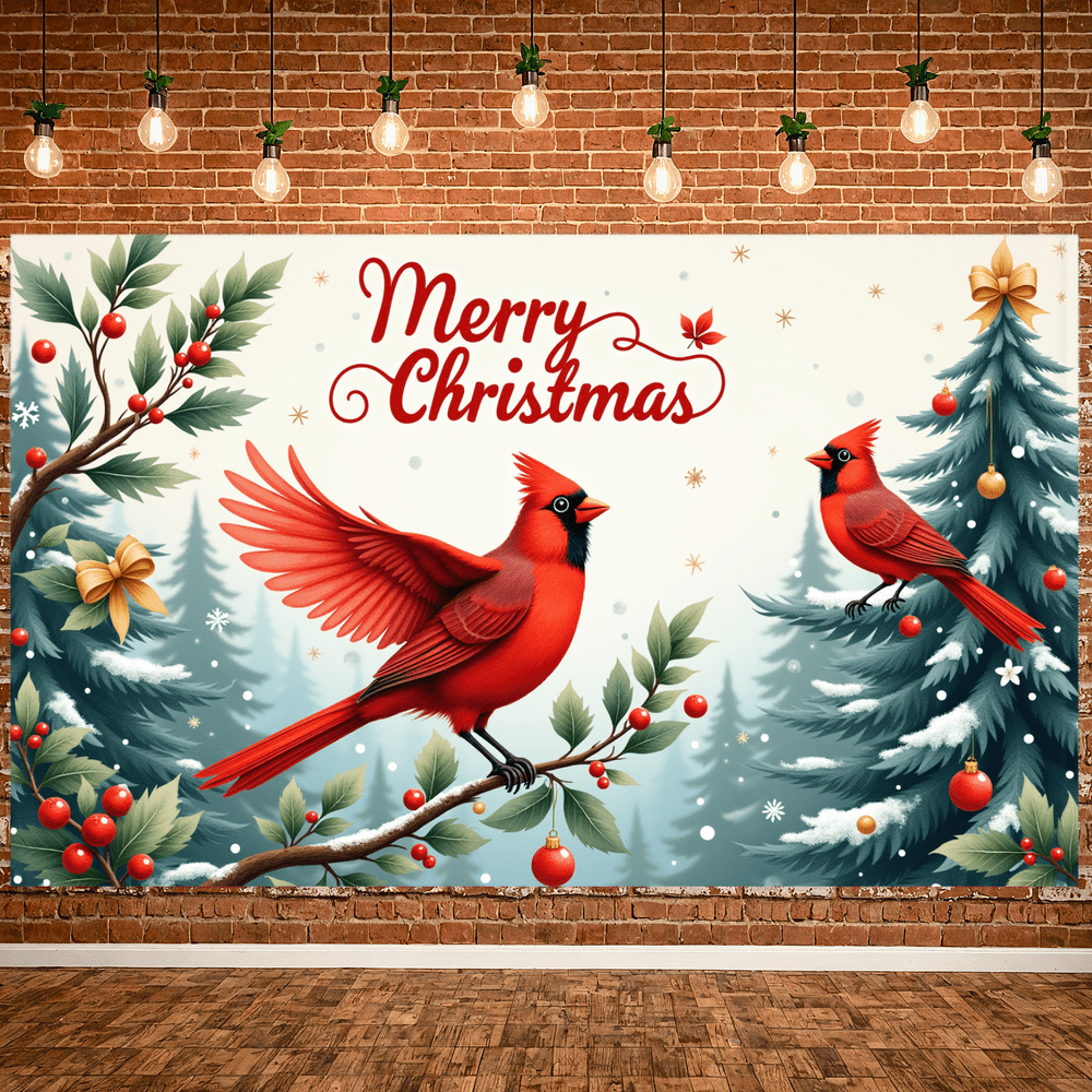 Decorative Design Merry Christmas Holiday Banner Colorful Theme ...