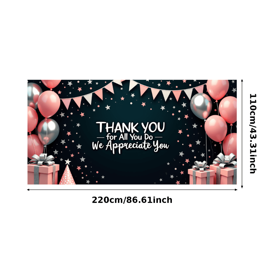 Decorative Design Thank You Banner Thank You Celebration Balloon Decor ...