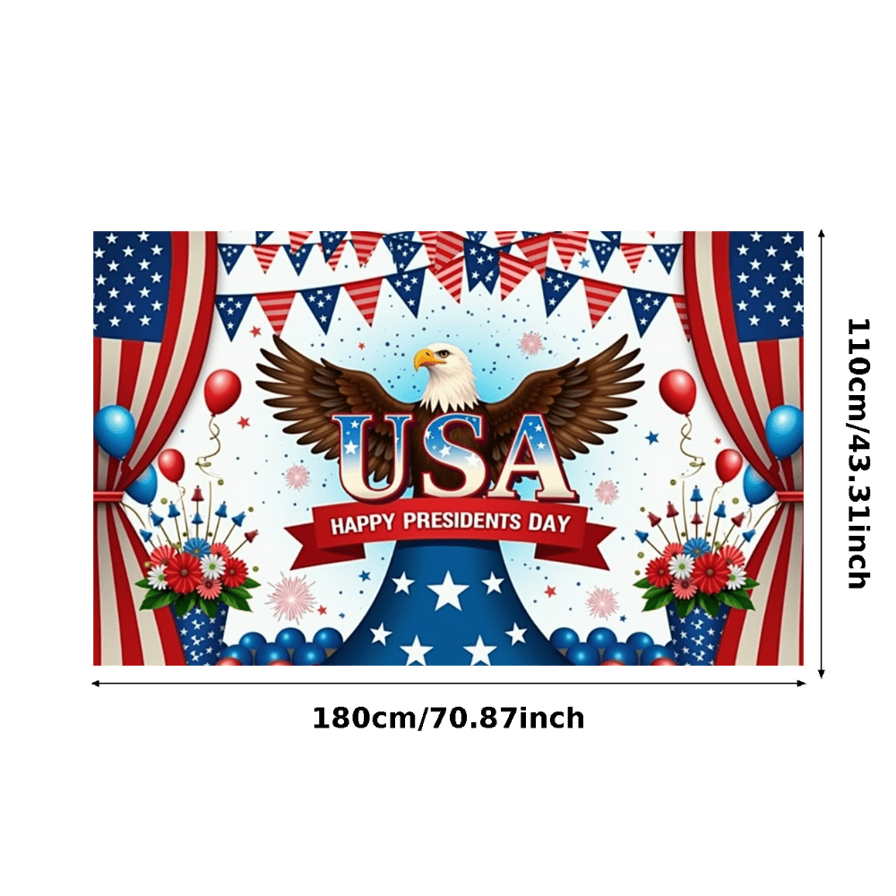 Decorative Design USA Banner Colorful Theme Presidents Day Flag ...