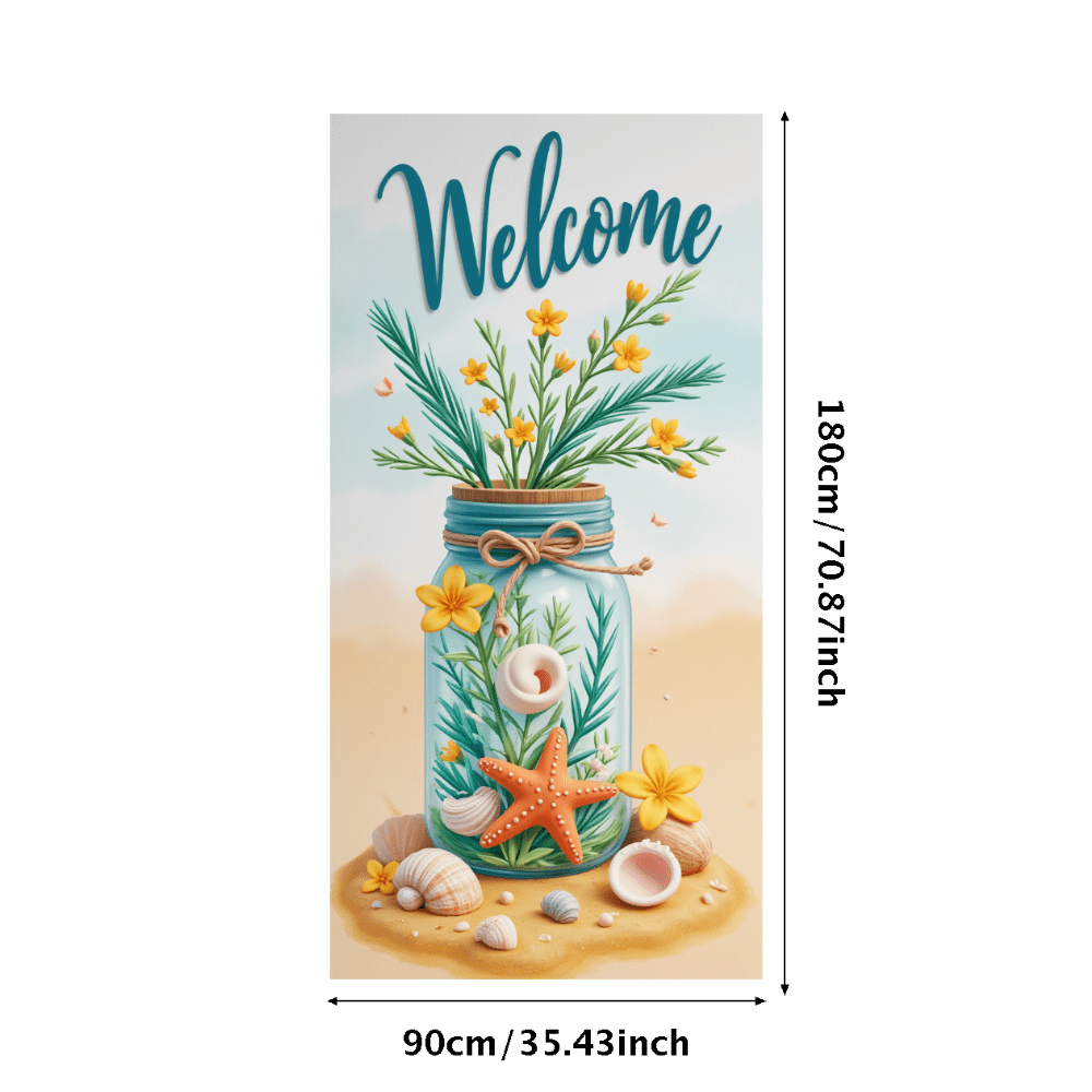 Decorative Design Welcome Banner Beach Theme Ocean Style Starfish Decor ...