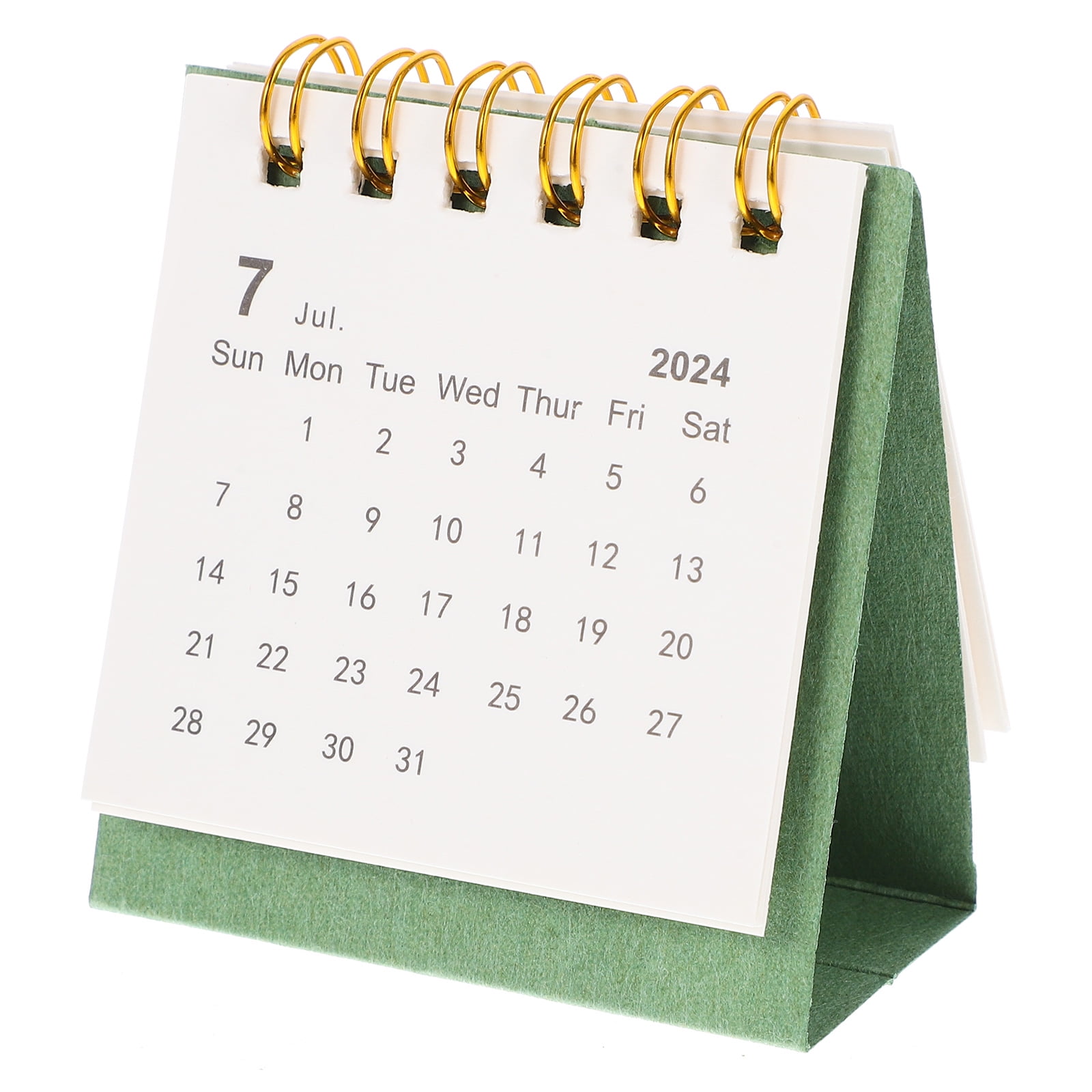 Decorative Desk Calendar Monthly Desktop Home Student Office Green ...