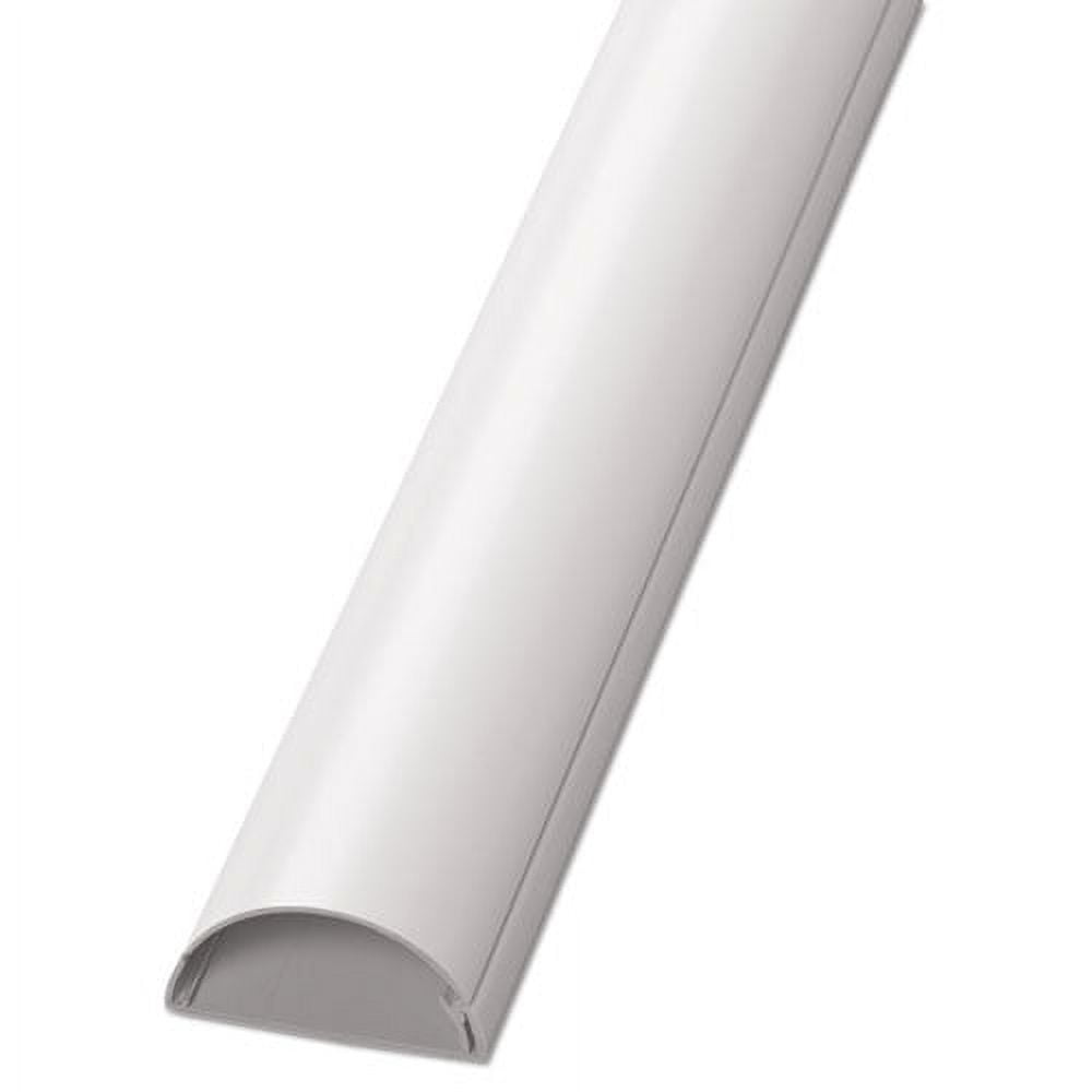 Decorative Desk Cord Cover, 60" X 2" X 1" Cover, White | Bundle of 10 ...
