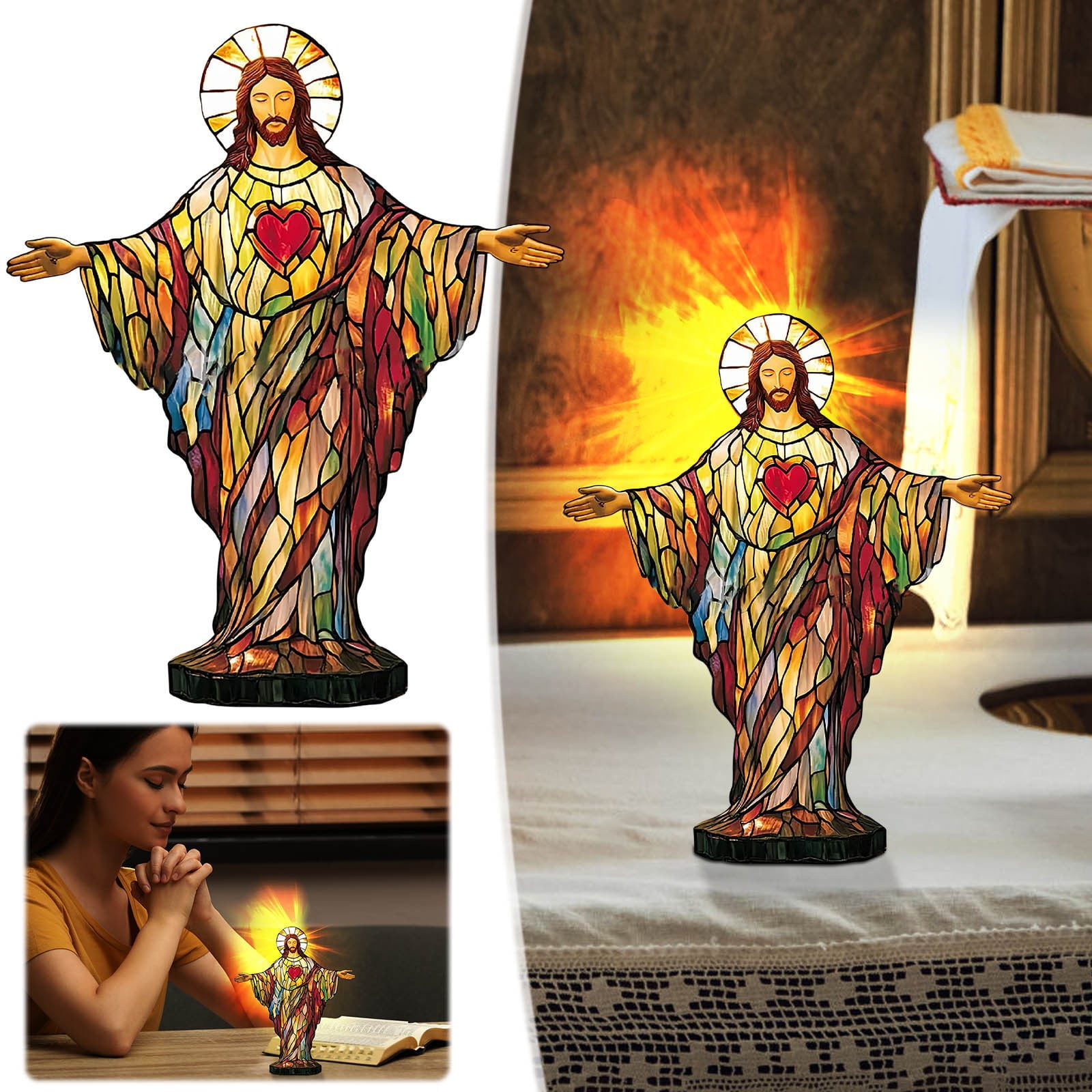 Decorative Desk Lamp Ornament - USB-Powered Modern Design for Home ...