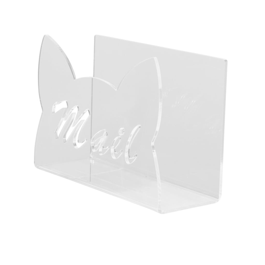 Decorative Desktop File Organizer Transparent Clear Acrylic Mail Sorter ...