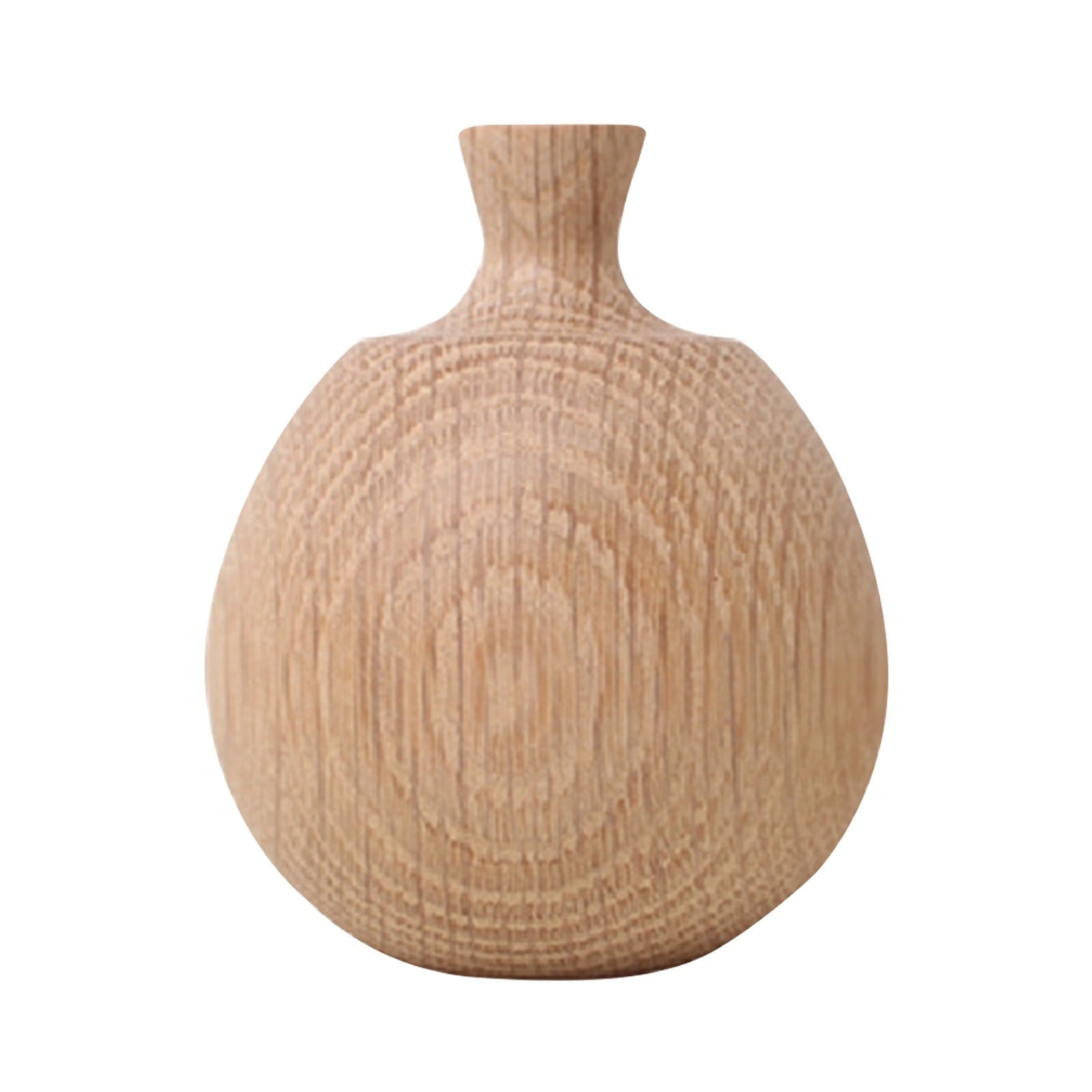 Decorative Desktop Ornament Solid Wood Dried Flower Vases Wooden Home ...
