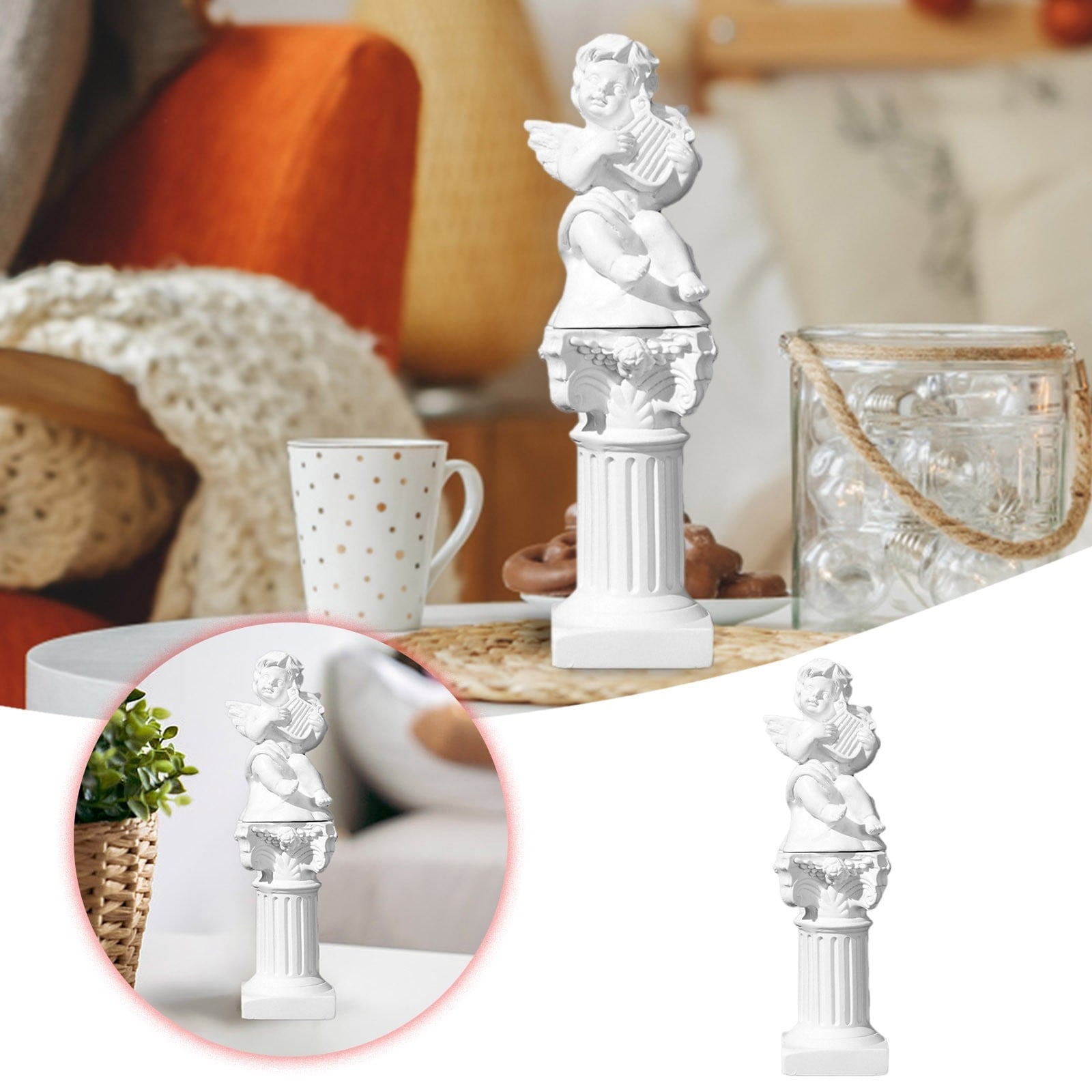 Decorative Desktop Ornaments Roman Columns Angel Sculptures for Home ...