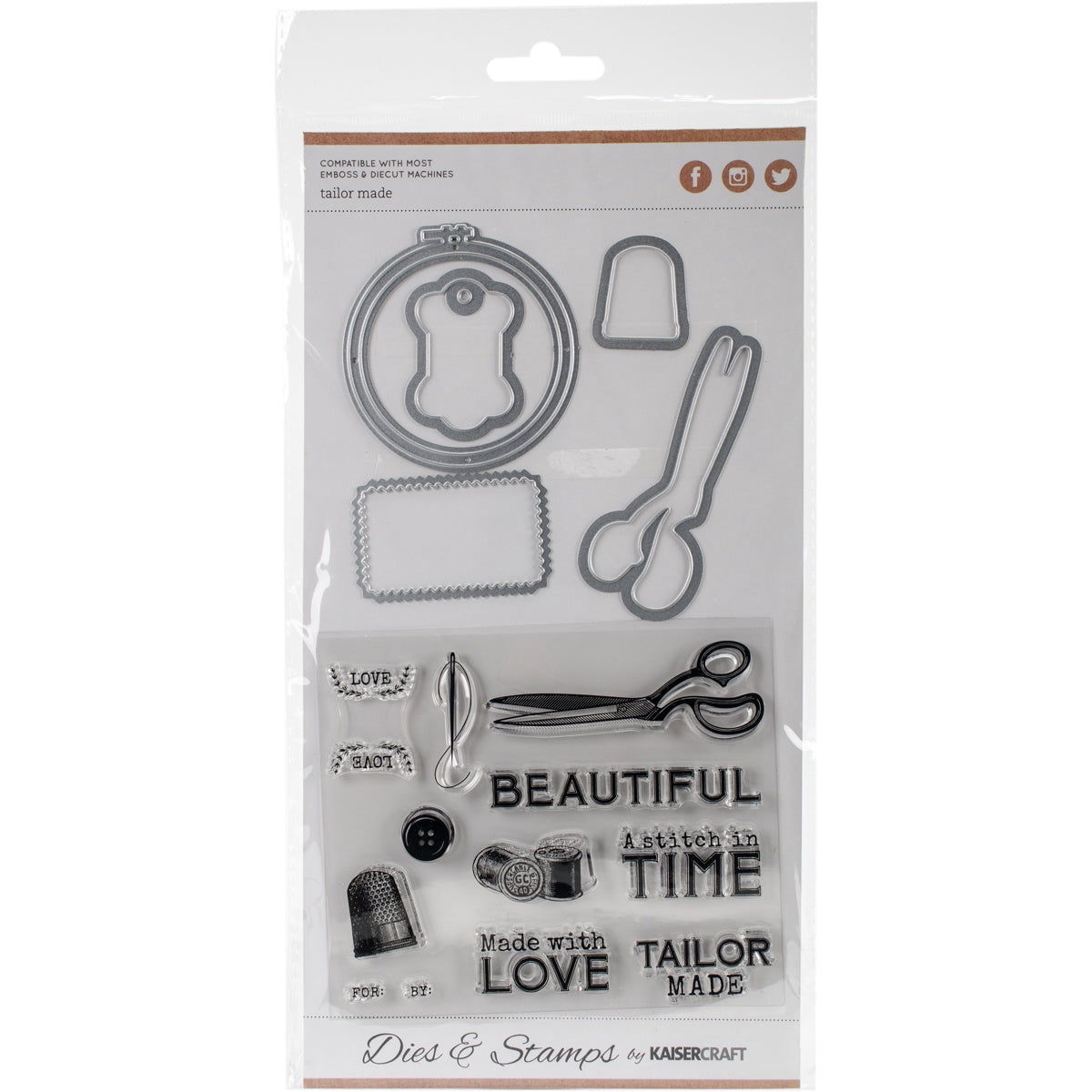 Decorative Dies And Stamp Set Tailor Made - Walmart.com
