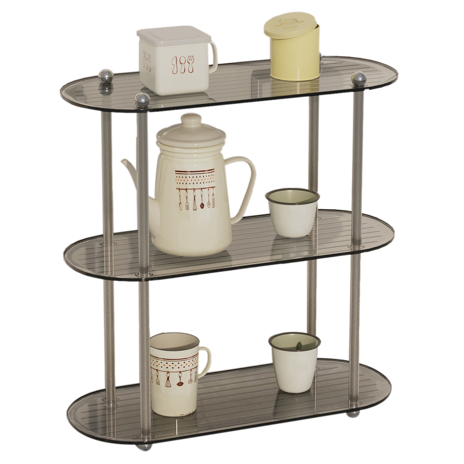 Decorative Display Table Shelf Simple 3 Layers Detachable Desktop ...