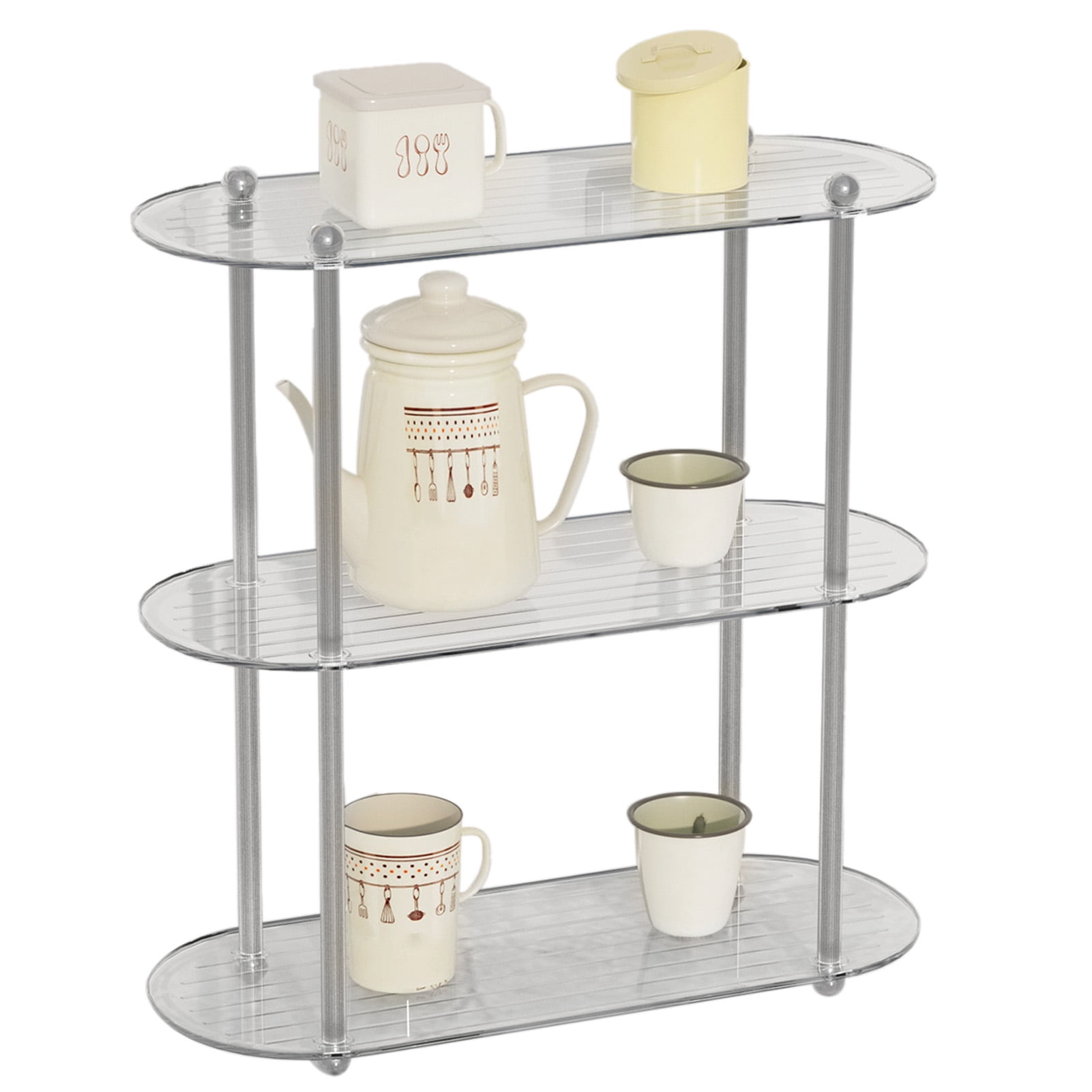Decorative Display Table Shelf Simple 3 Layers Detachable Desktop ...