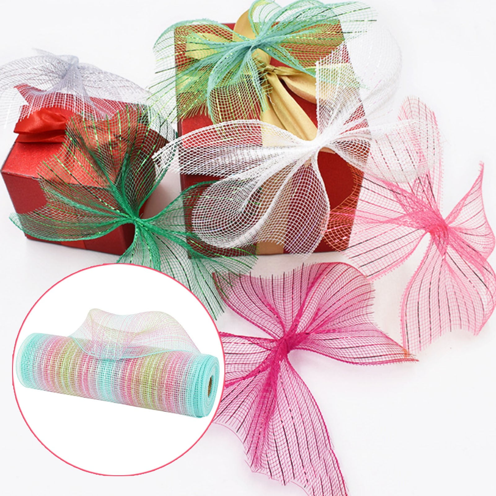 Decorative Diy Mesh Atmosphere Packaging Box Ribbon Ribbon Belt ...