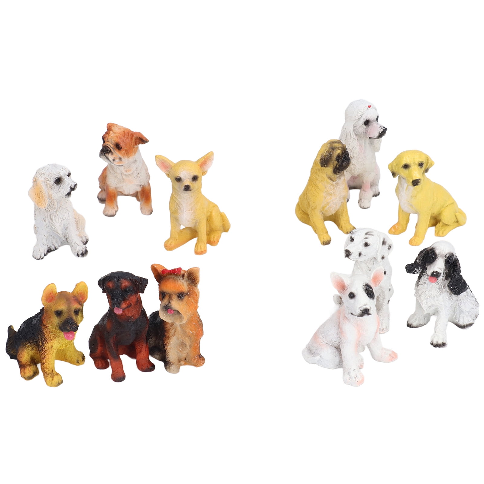 Decorative Dog Figurines, Textured, Vivid Resin Art For Garden, Lawn ...
