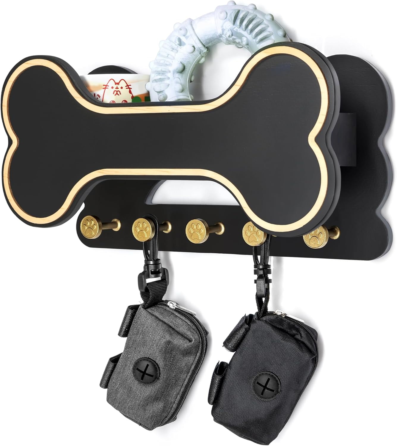 Decorative Dog Leash Holder for Wall - Dog Stuff Organizer and Doggie ...