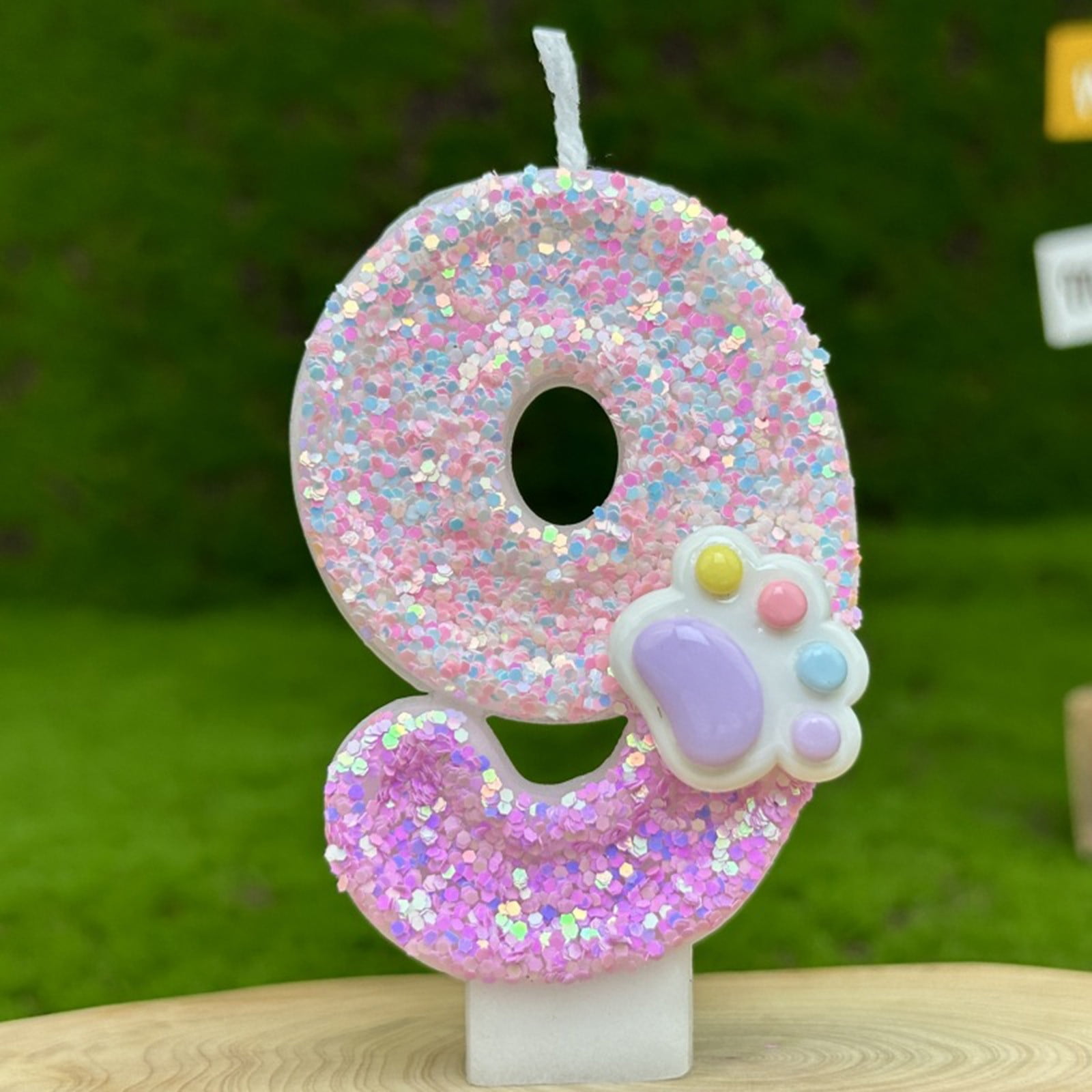 Decorative Dog Paw Number Birthday Candles | Premium Cake Toppers for ...