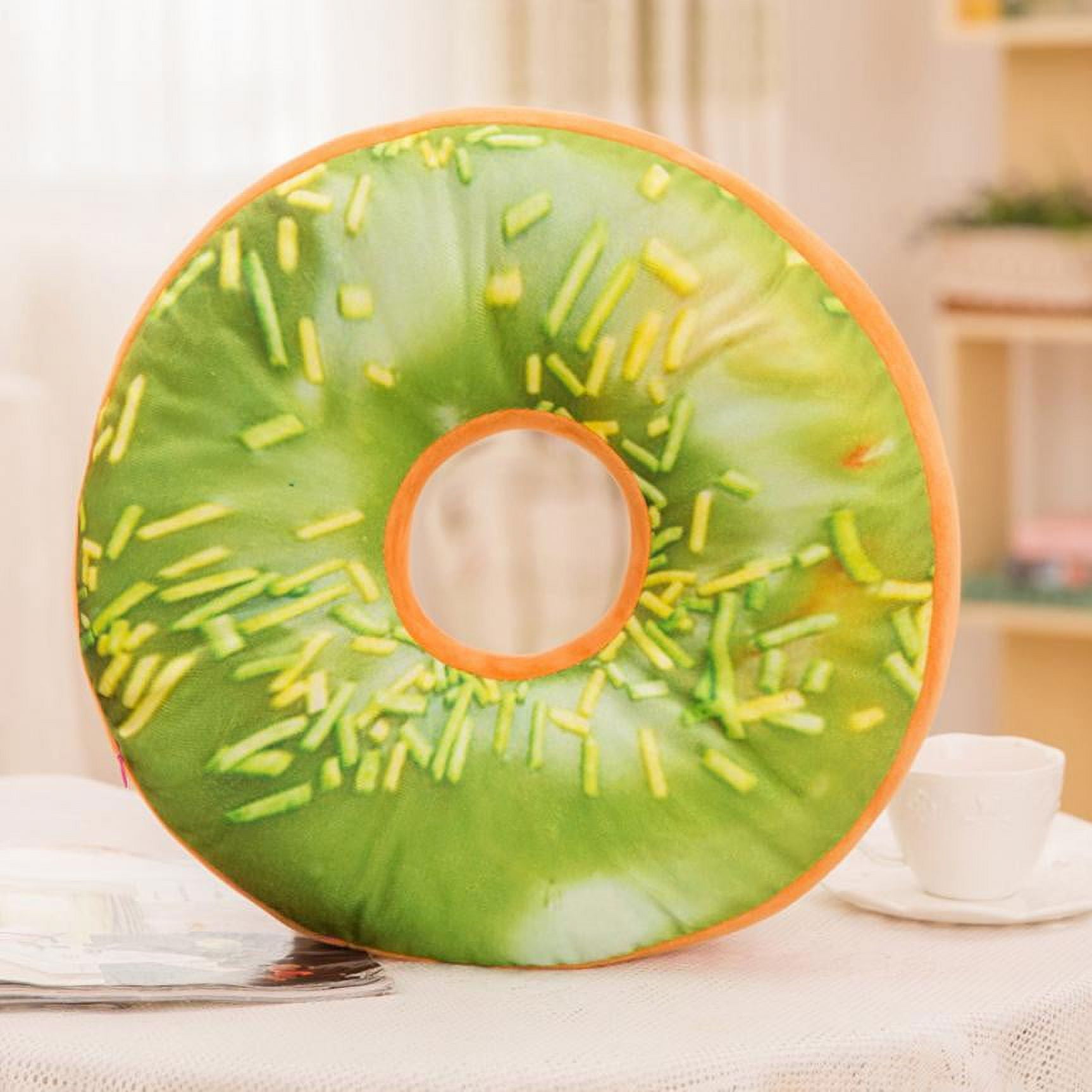 Decorative Donut Floor Pillow, Round Plush Seat Cushion, Multicolor, 14 ...