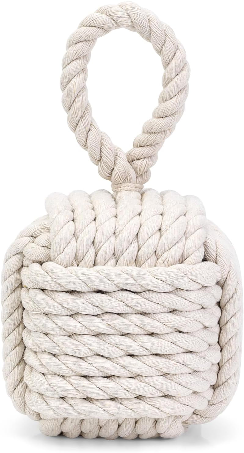 Decorative Door Stoppers, Rope Knot Cute Door Stop, Weighted Doorstops ...