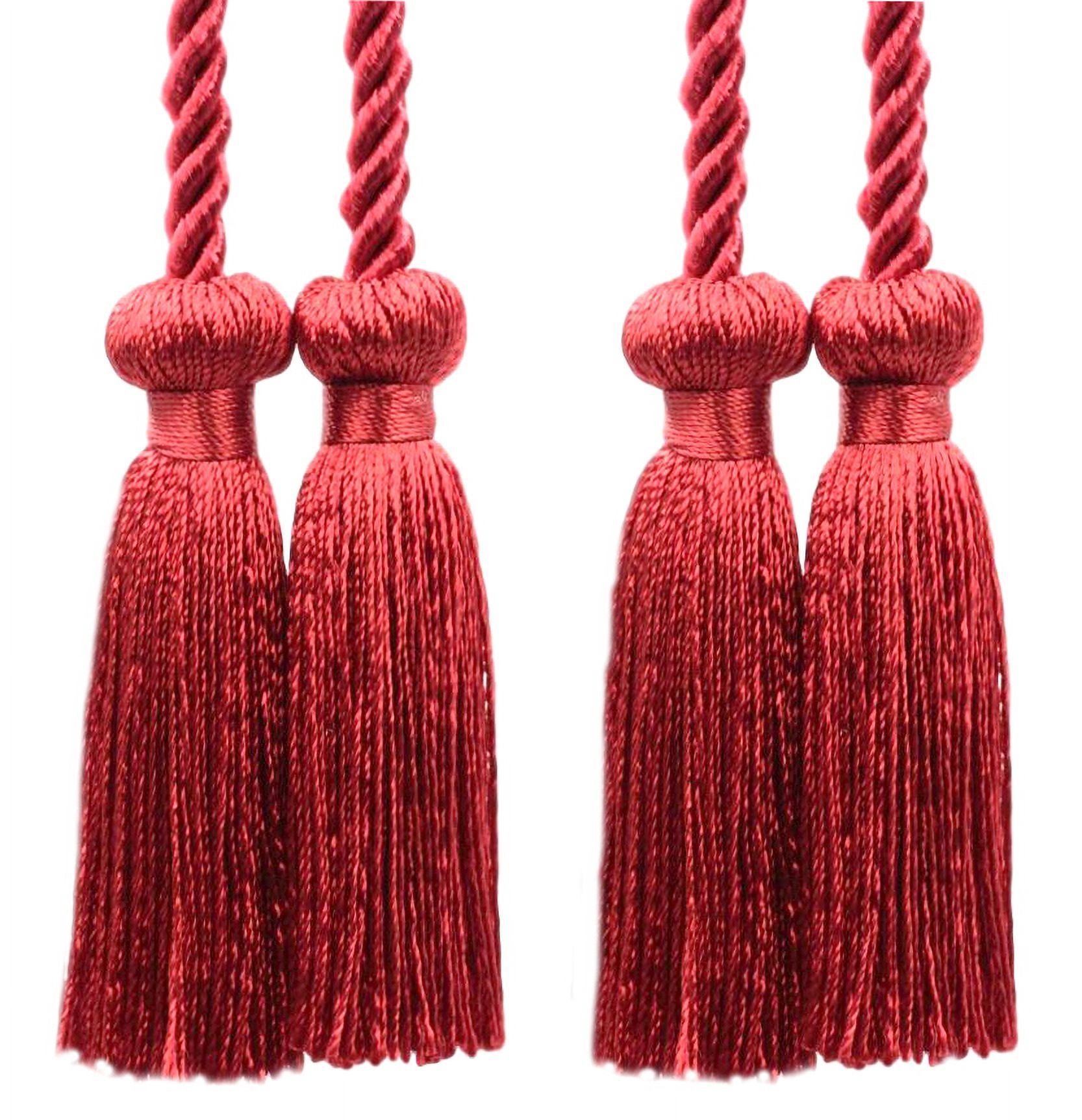 Decorative Double Tassel Curtain and Drapery Tieback / Holdback, 3 ...