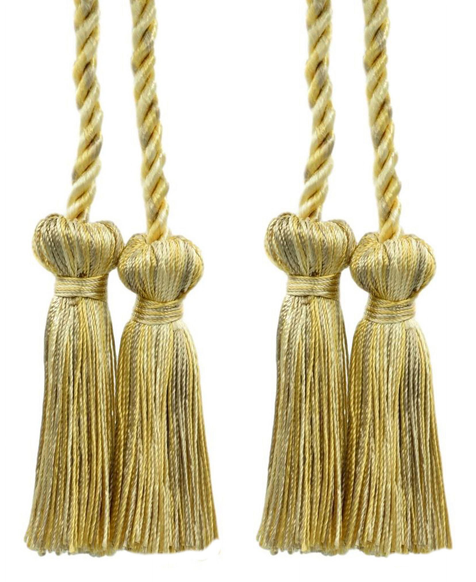 Decorative Double Tassel Curtain and Drapery Tieback / Holdback, 3 ...