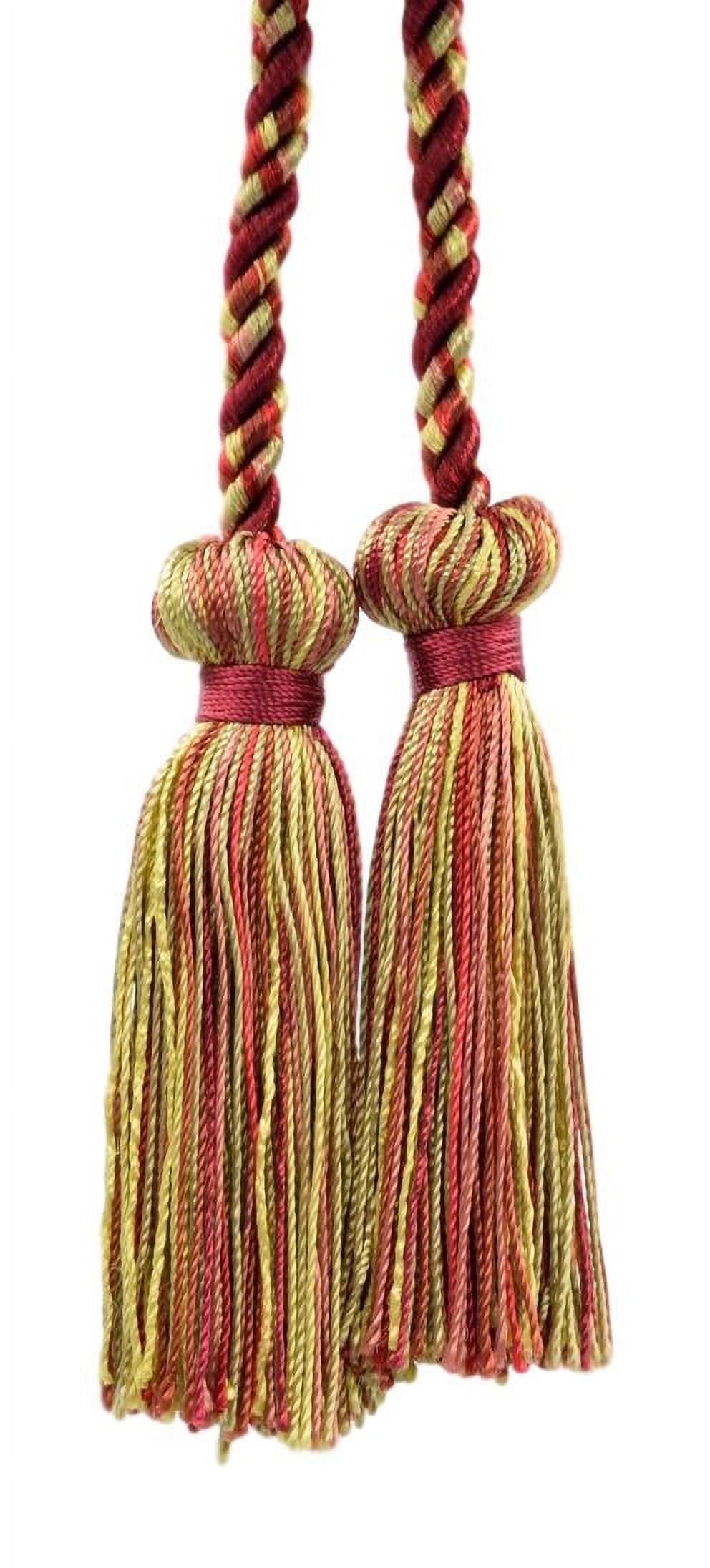 Decorative Double Tassel Curtain and Drapery Tieback / Holdback, 3 ...