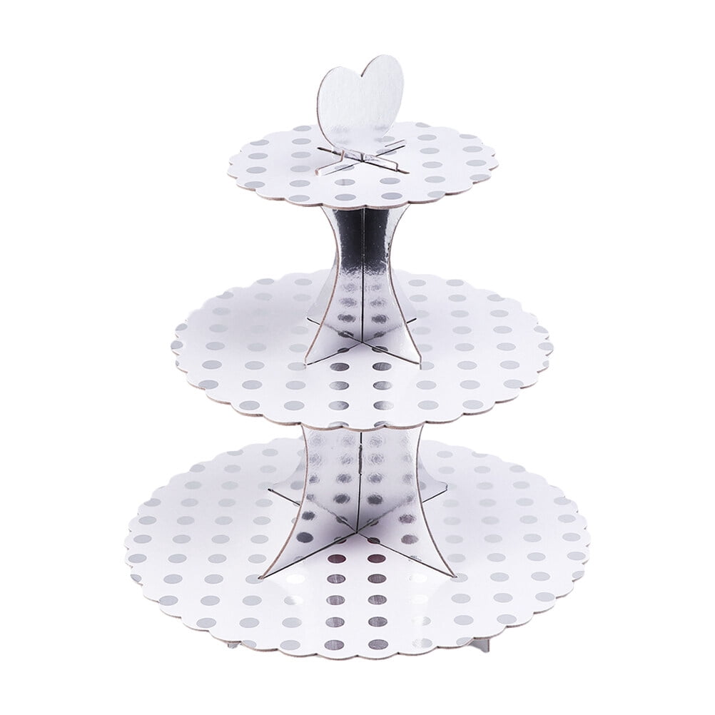 Decorative Double-layer Dessert Rack Fruit Snack Holder for Desktop ...