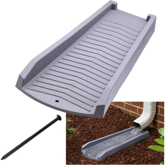 Decorative Downspout Slate Block Rain Gutter Drain Extender, (301412 ...