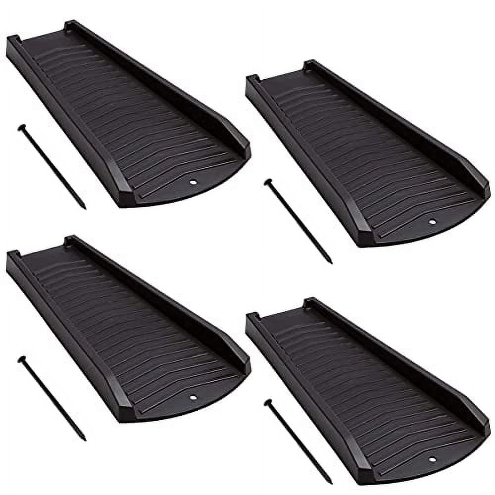 Decorative Downspout Splash Blocks - 4-Pack with Stakes - Walmart.com