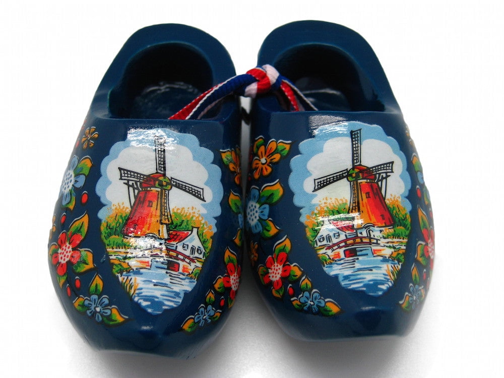 Decorative Dutch Wooden Shoe Landscape Design Blue 3.25" - Walmart.com