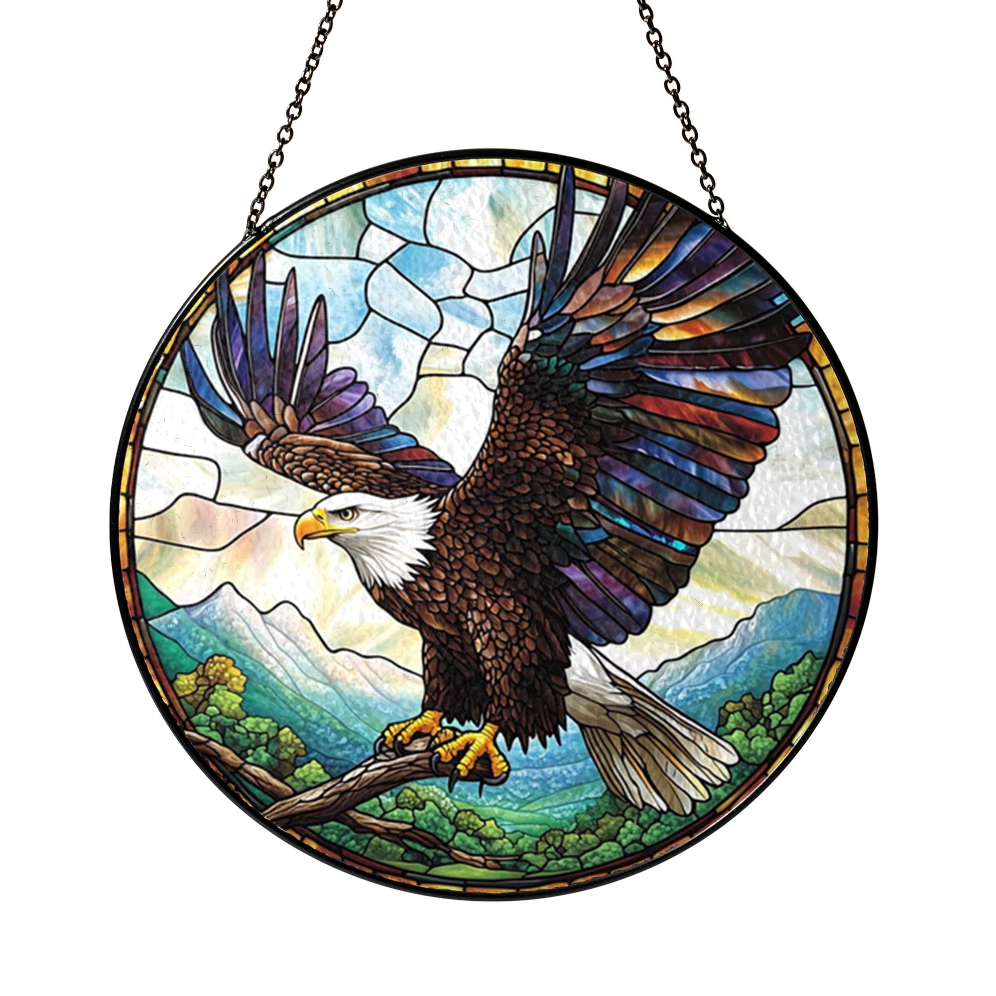 Decorative Eagle Stained Glass Suncatcher – Nature Window Art1701 ...
