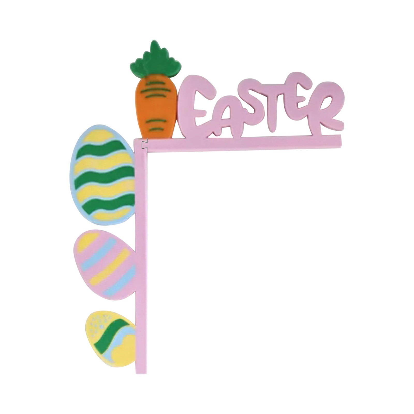 Decorative Easter Egg and Carrot Corner Sign for Home and Garden ...