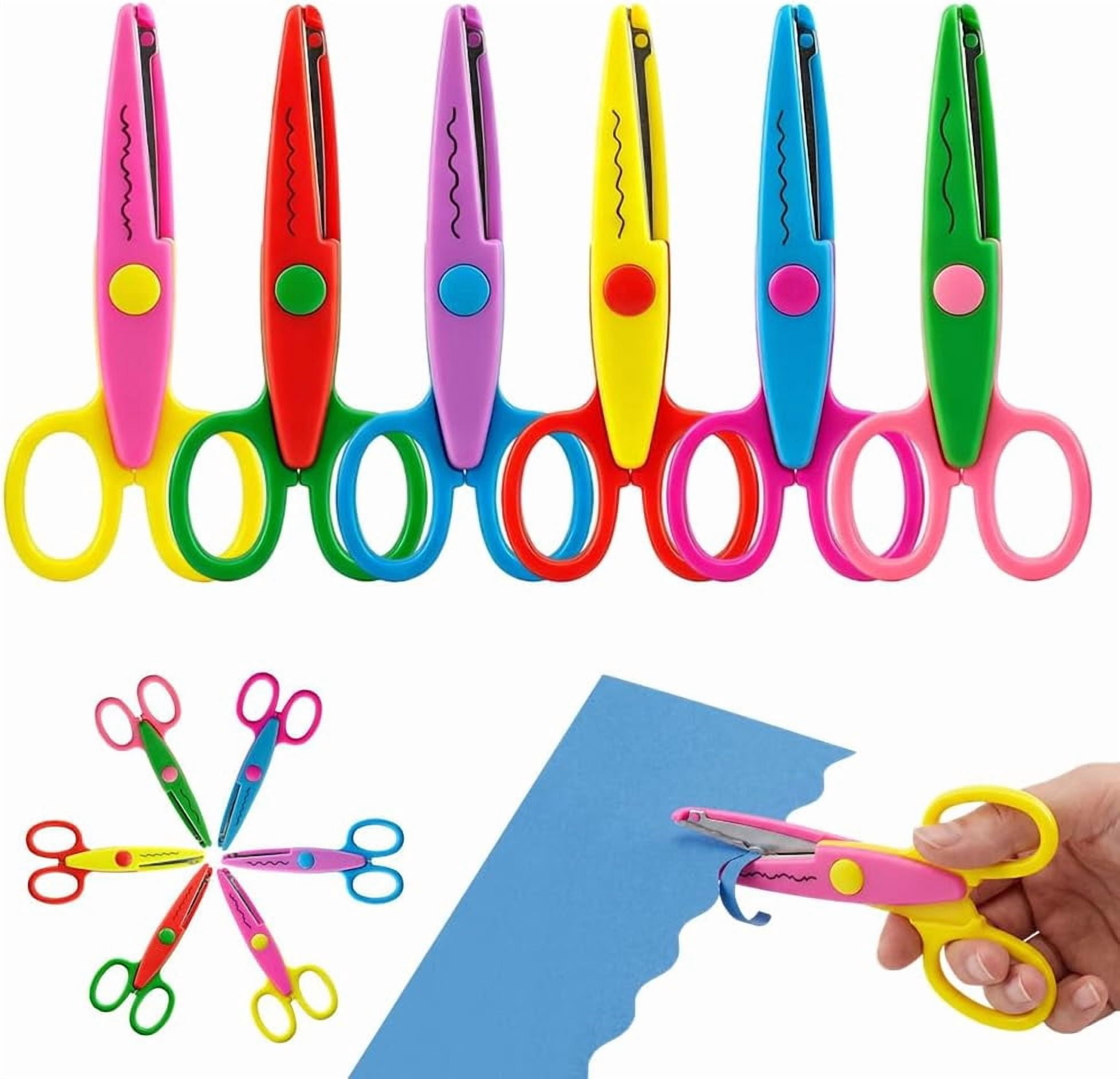 Decorative Edge Craft Scissors 6 Pcs, Zigzag Pattern Shears for ...