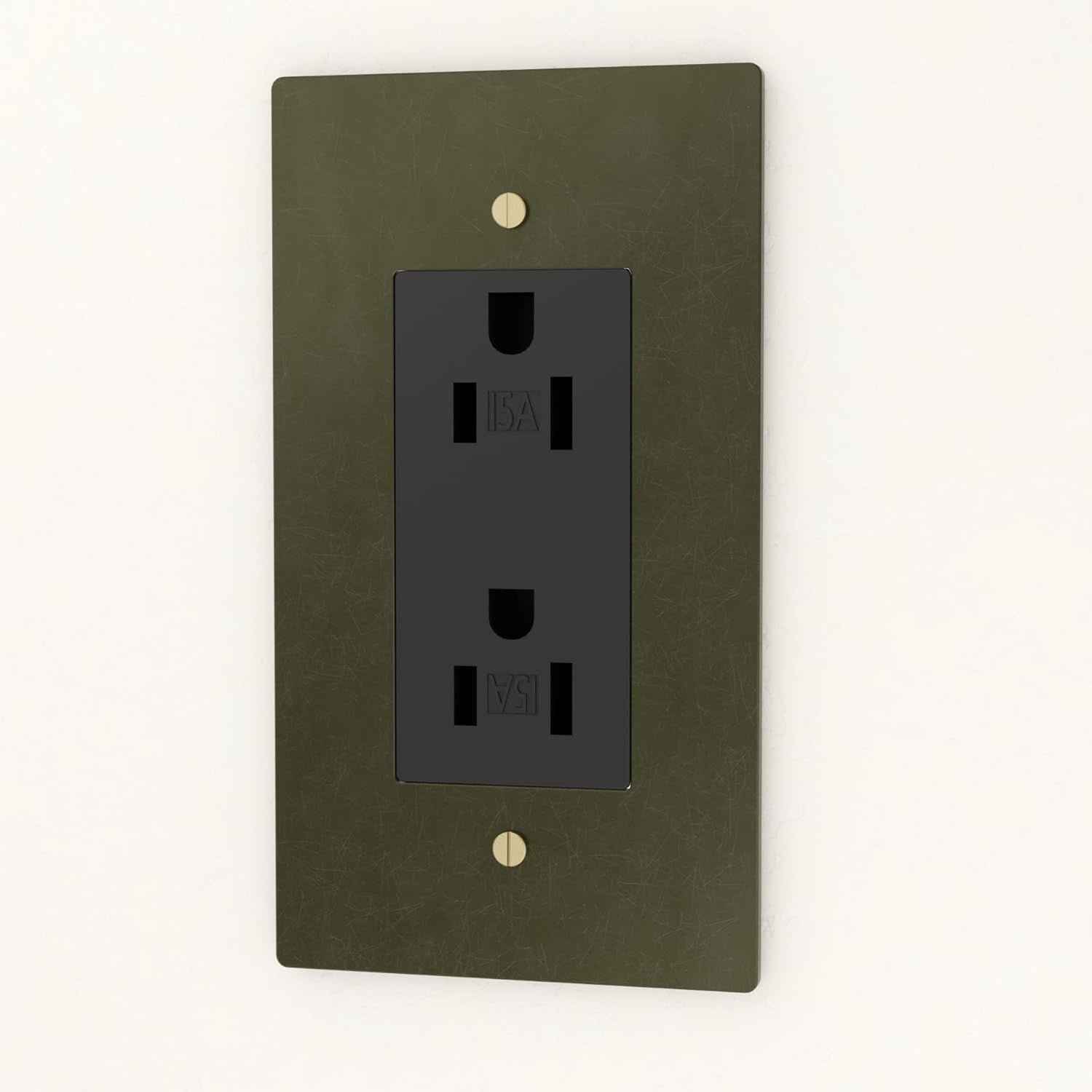 Decorative Electrical Wall Outlet - 1 Gang,Standard - Bronze with ...