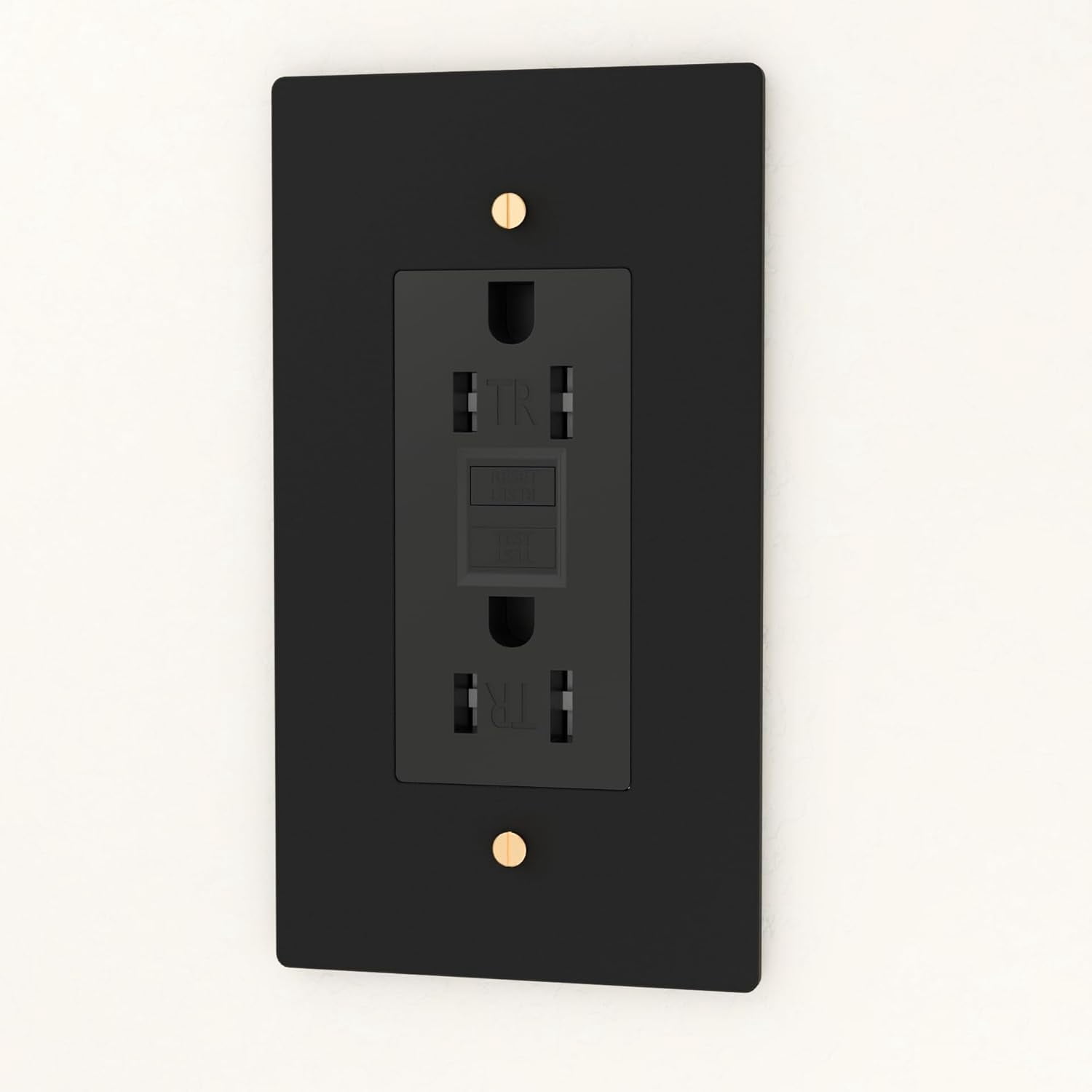 Decorative Electrical Wall Outlet - 1 Gang,USB-C - Night Black with ...