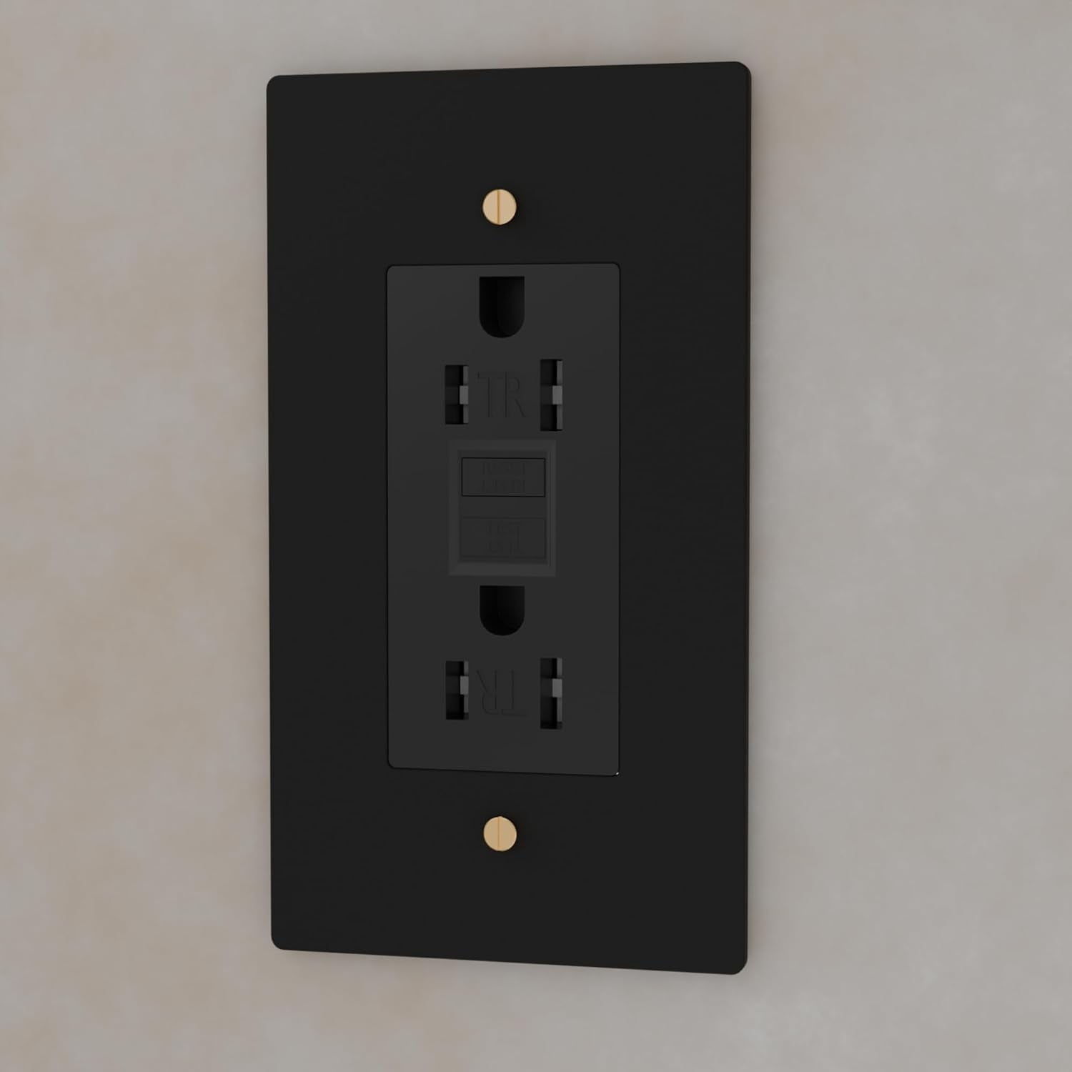 Decorative Electrical Wall Outlet - 100% Brass - 1 Gang,GFCI - Night ...