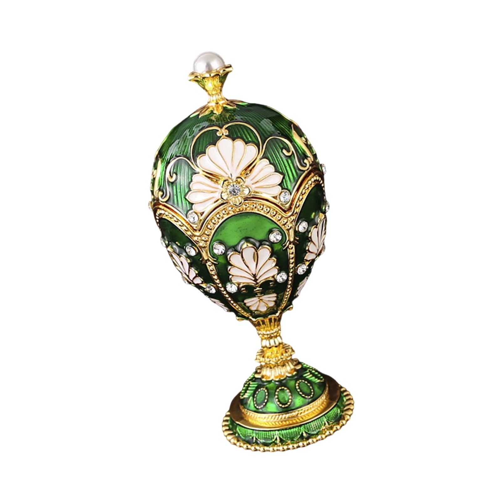 Decorative Enameled Metal Keepsakes Container For Home Organization ...