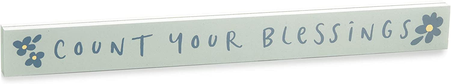 Decorative Expressions 2 x 20 Inch Wooden Sign Card Holder - Count Your ...