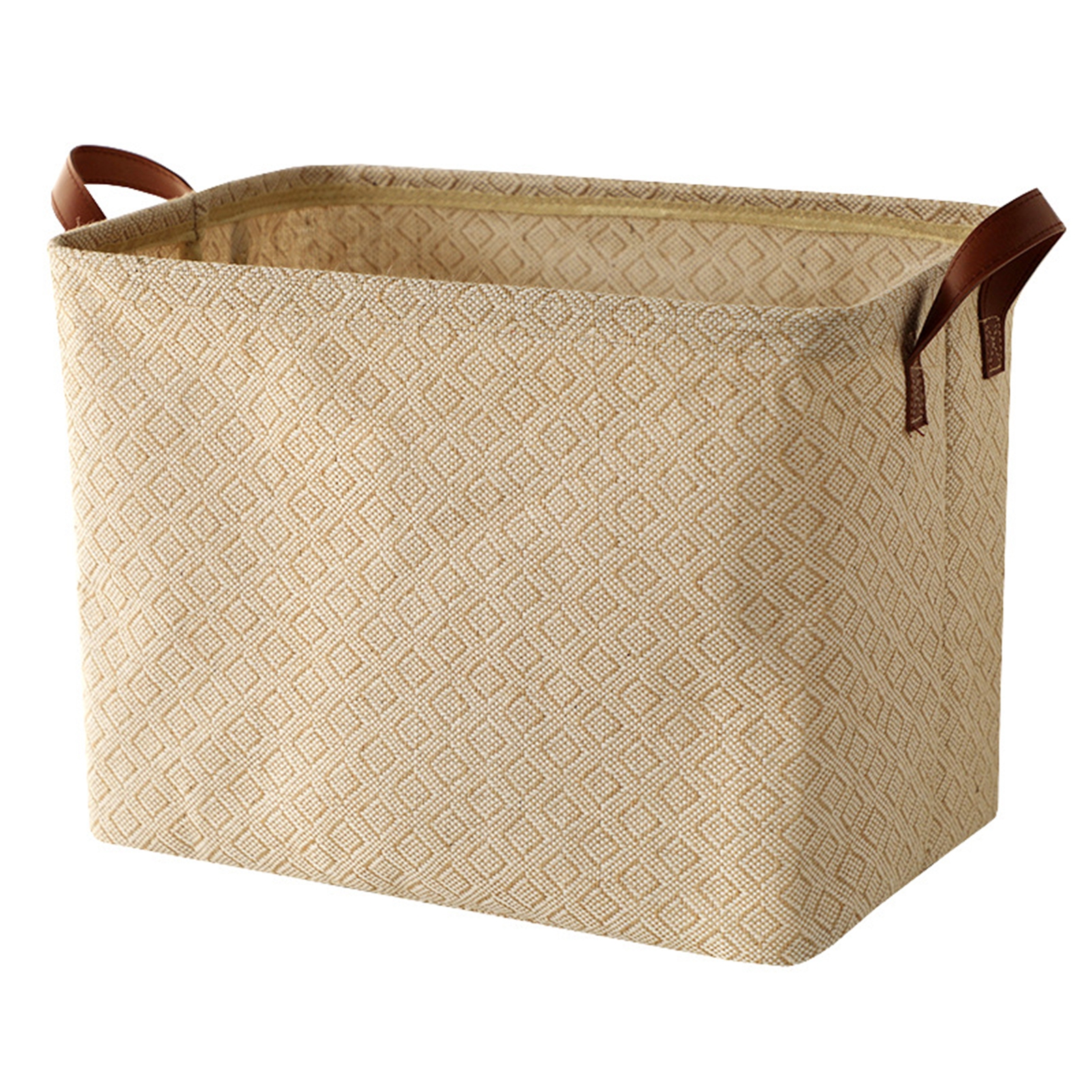Decorative Fabric Storage Basket - Dense Stitches Dirty Clothes Basket ...