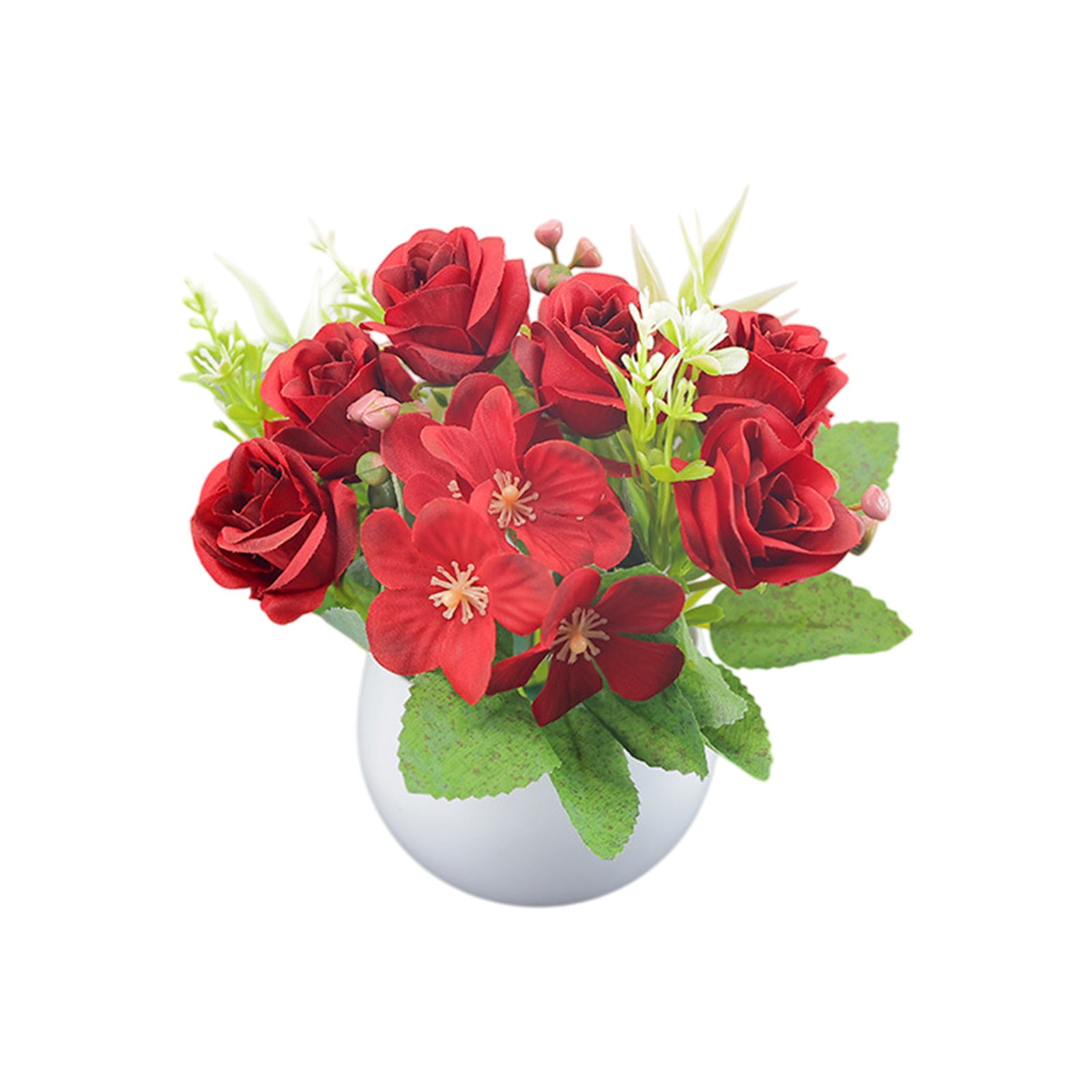 Decorative Fake Flowers Artificial Bouquet Polyester Realistic PE ...