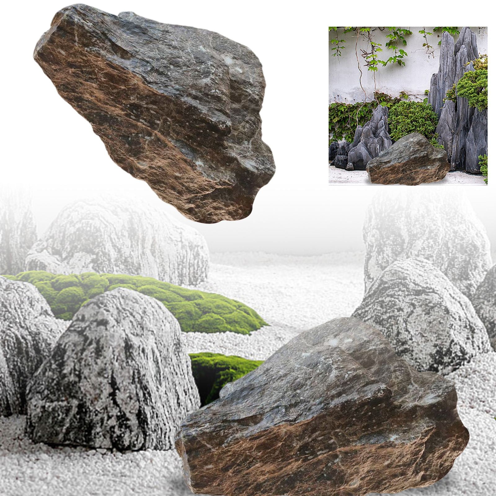 Decorative Faux Rocks for Landscaping - Realistic Stone Covers for Garden, Yard, Well ...