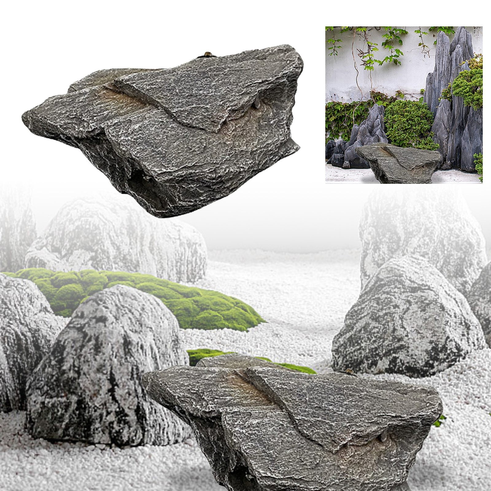 Decorative Faux Rocks for Landscaping - Realistic Stone Covers for Garden, Yard, Well ...
