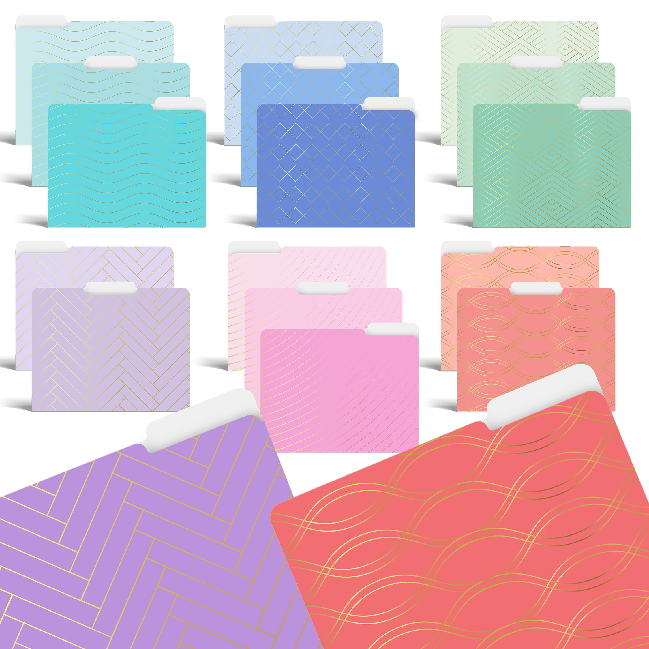 Better Office Products Decorative File Folders, Heavyweight Paper ...