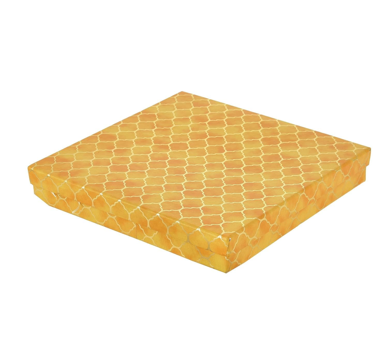 Decorative Fine Paper yellow golden Cardboard Box for photo frames ...